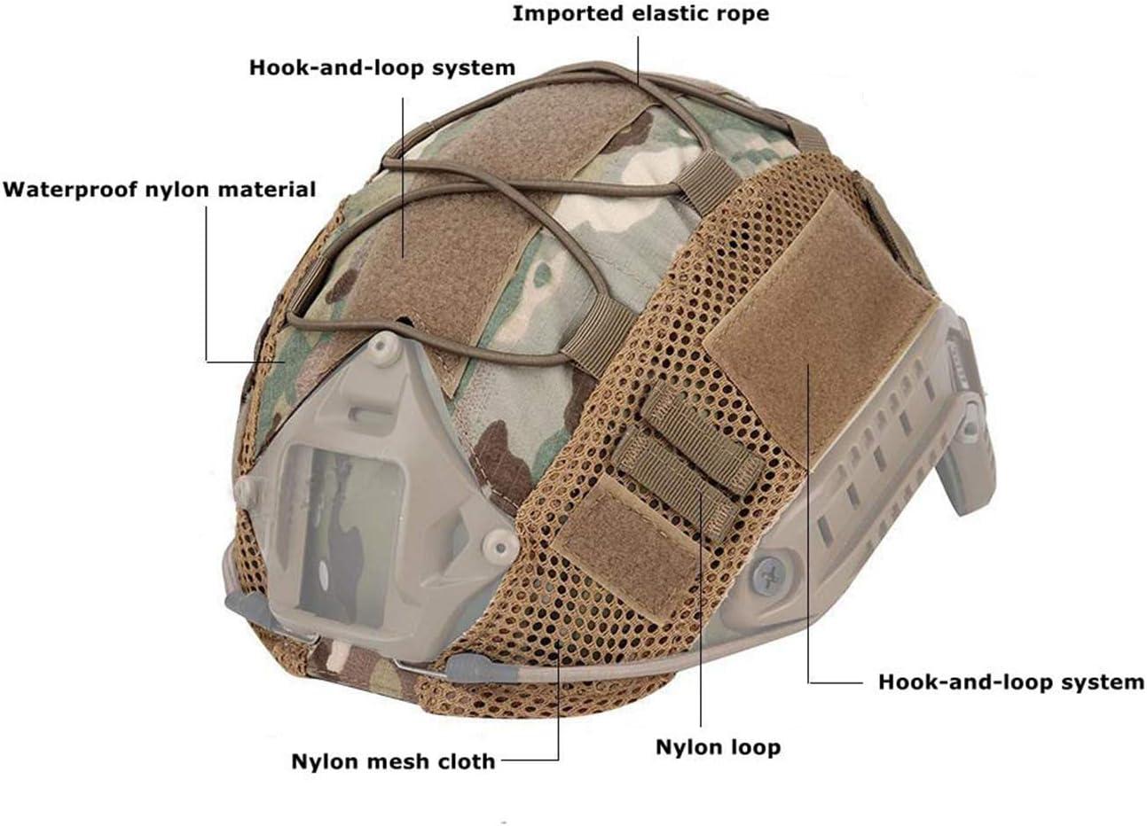 Jadedragon Multicam Camouflage Helmet Cover for Ops-Core FAST PJ Helmet ...