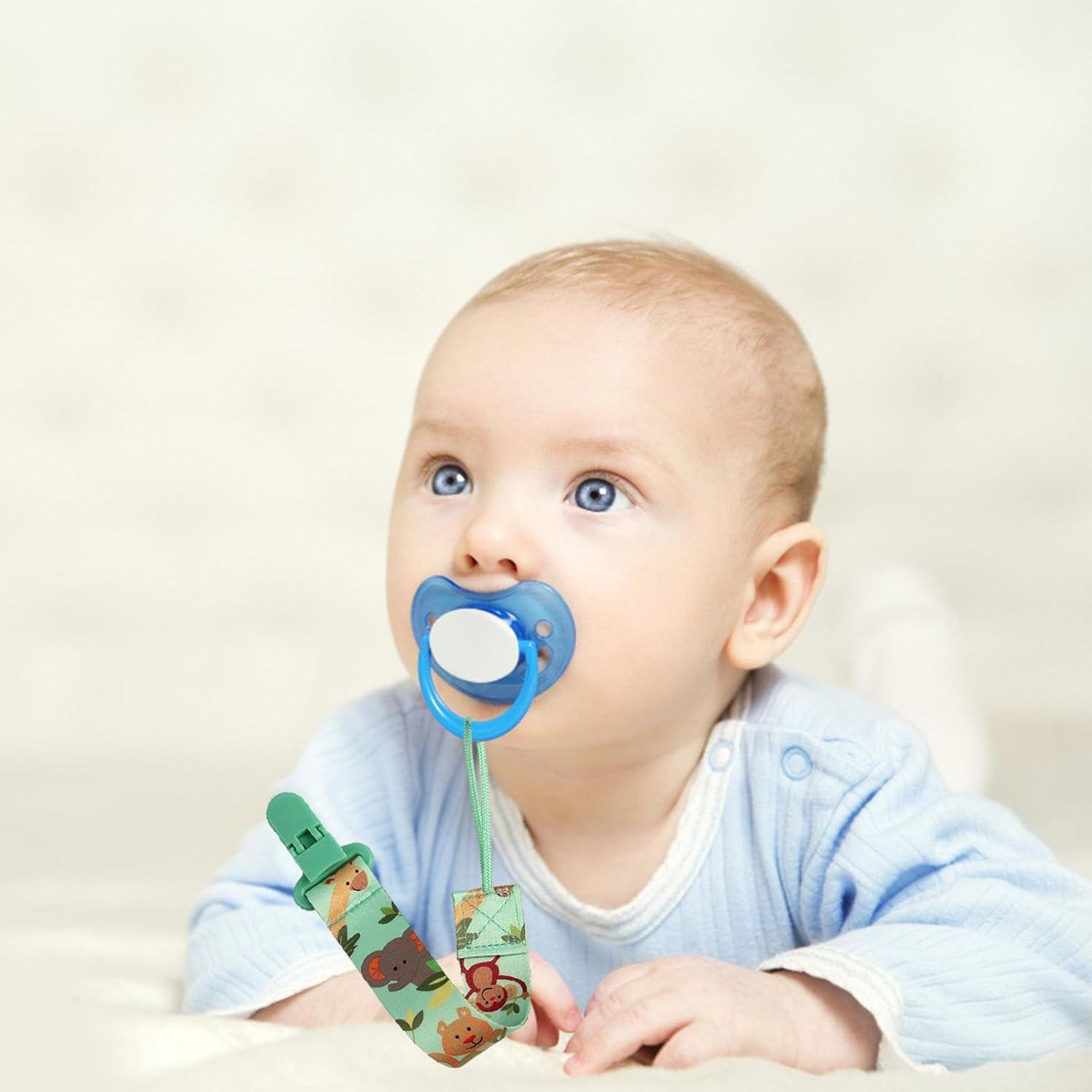 Rianpesn Pacifier Holder Clip | Secure Pacifier Band for Babies ...