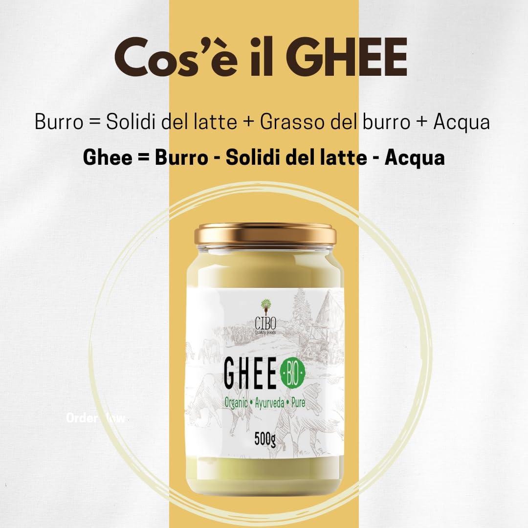 Cibo Ghee Organic Italian Clarified Butter from Parma & Reggio Emilia ...
