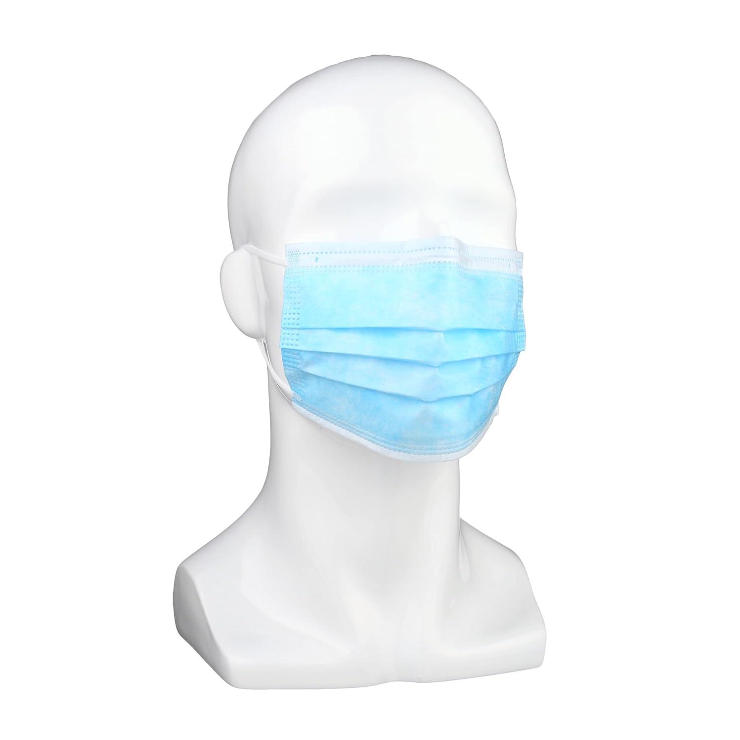 Buy AHS Earloop Masks - 3 Ply Disposable Face Covering for Adults | Box ...