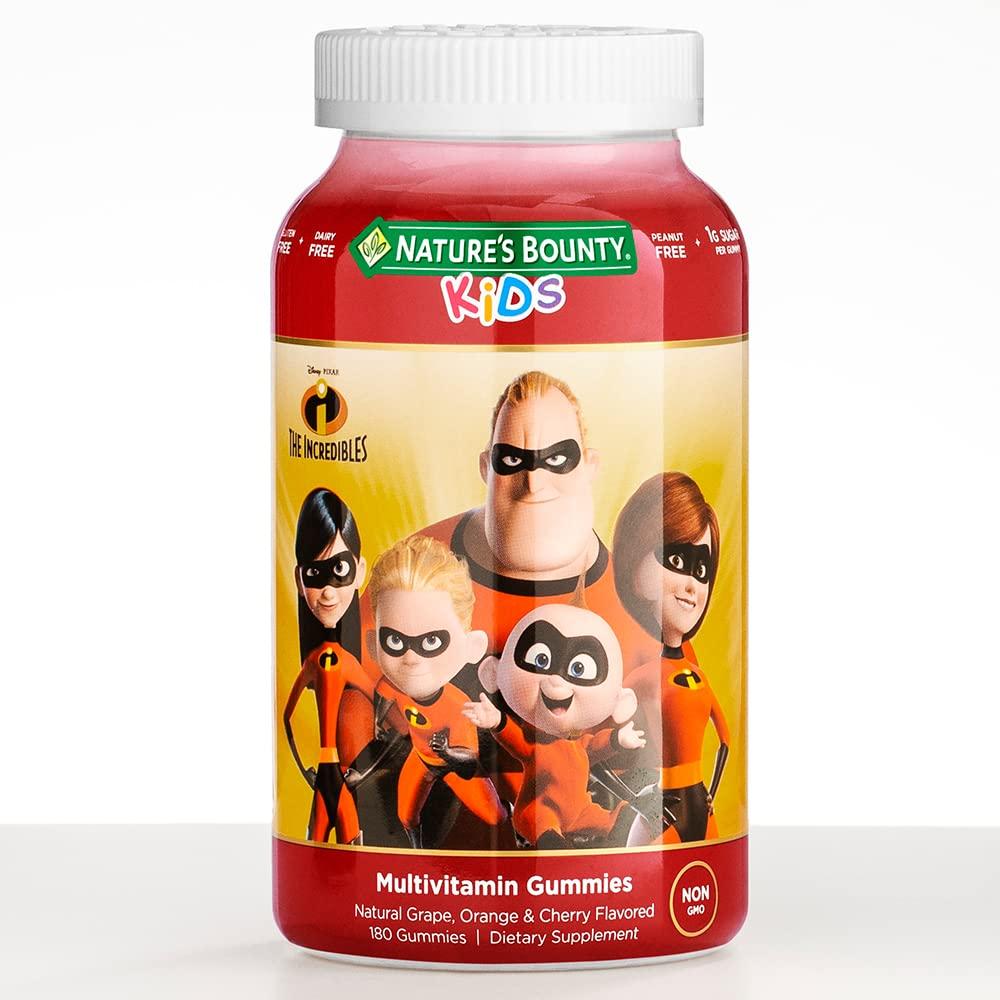 Nature's Bounty Disney The Incredibles Kids Gummy Multi Vitamin - 180 ...