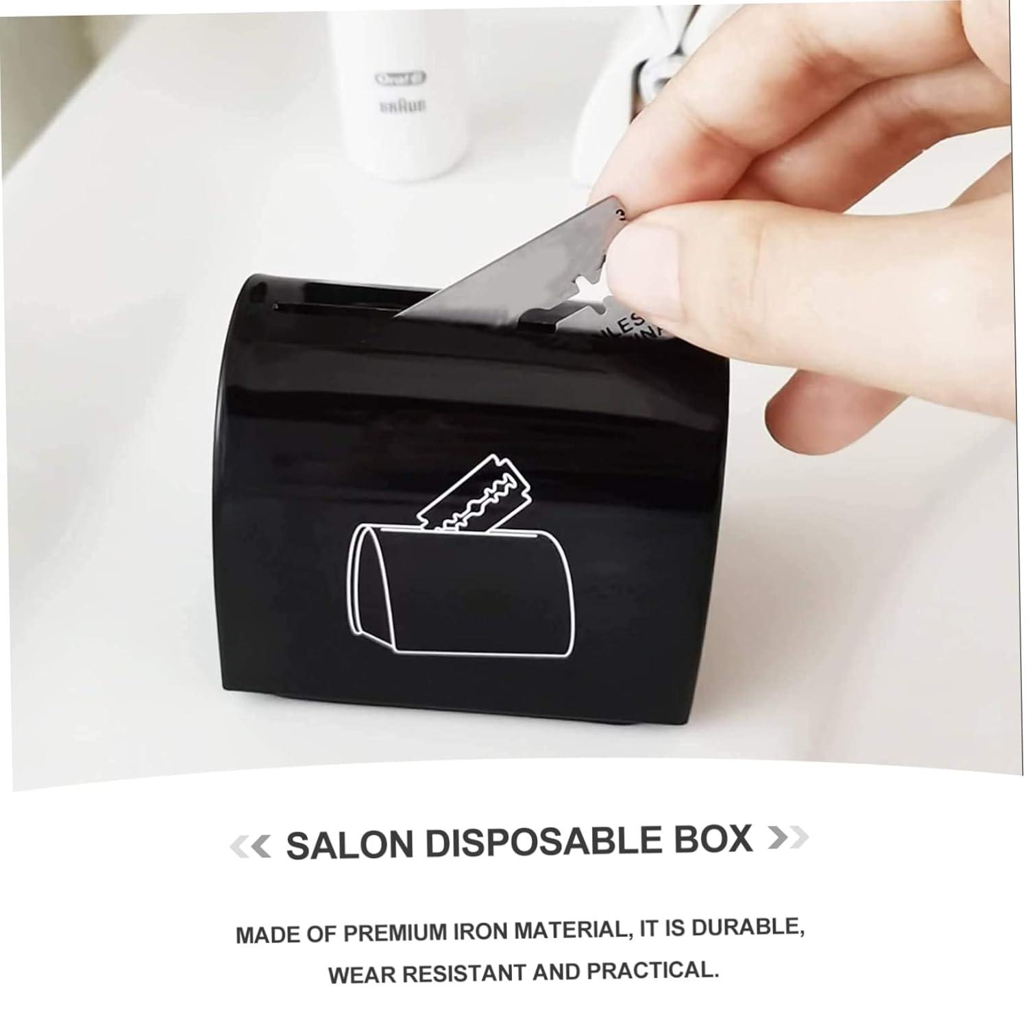 PopetPop 4-Piece Blade Storage Box - Black Sharp Objects Disposal ...