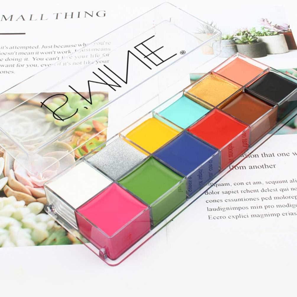 Lurrose 12 Fluorescent Body Painting Cream - Vibrant Cosmetic Pigment ...