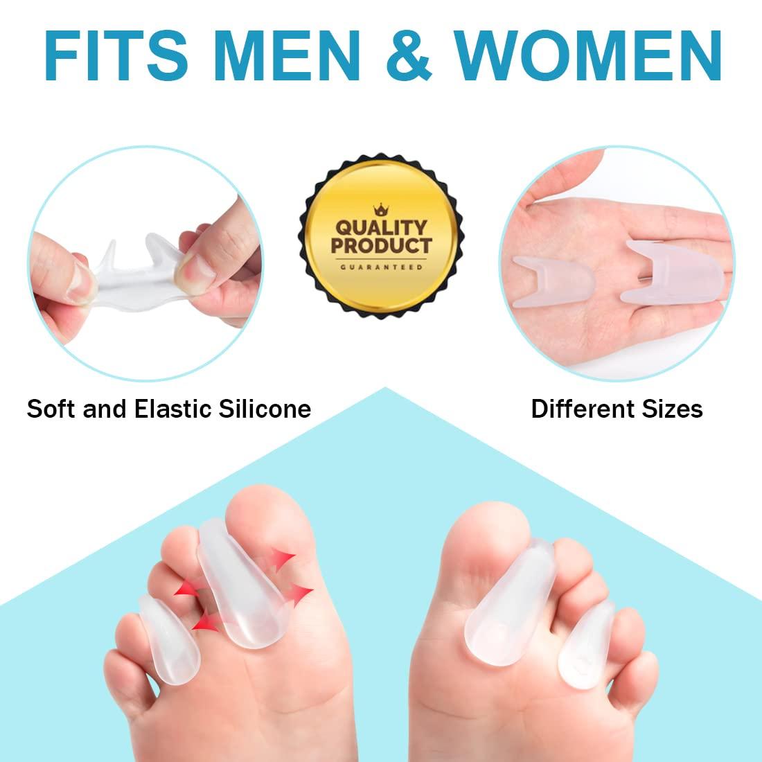 Gel Toe Separator & Bunion Corrector for Toe Alignment & Pain Relief ...