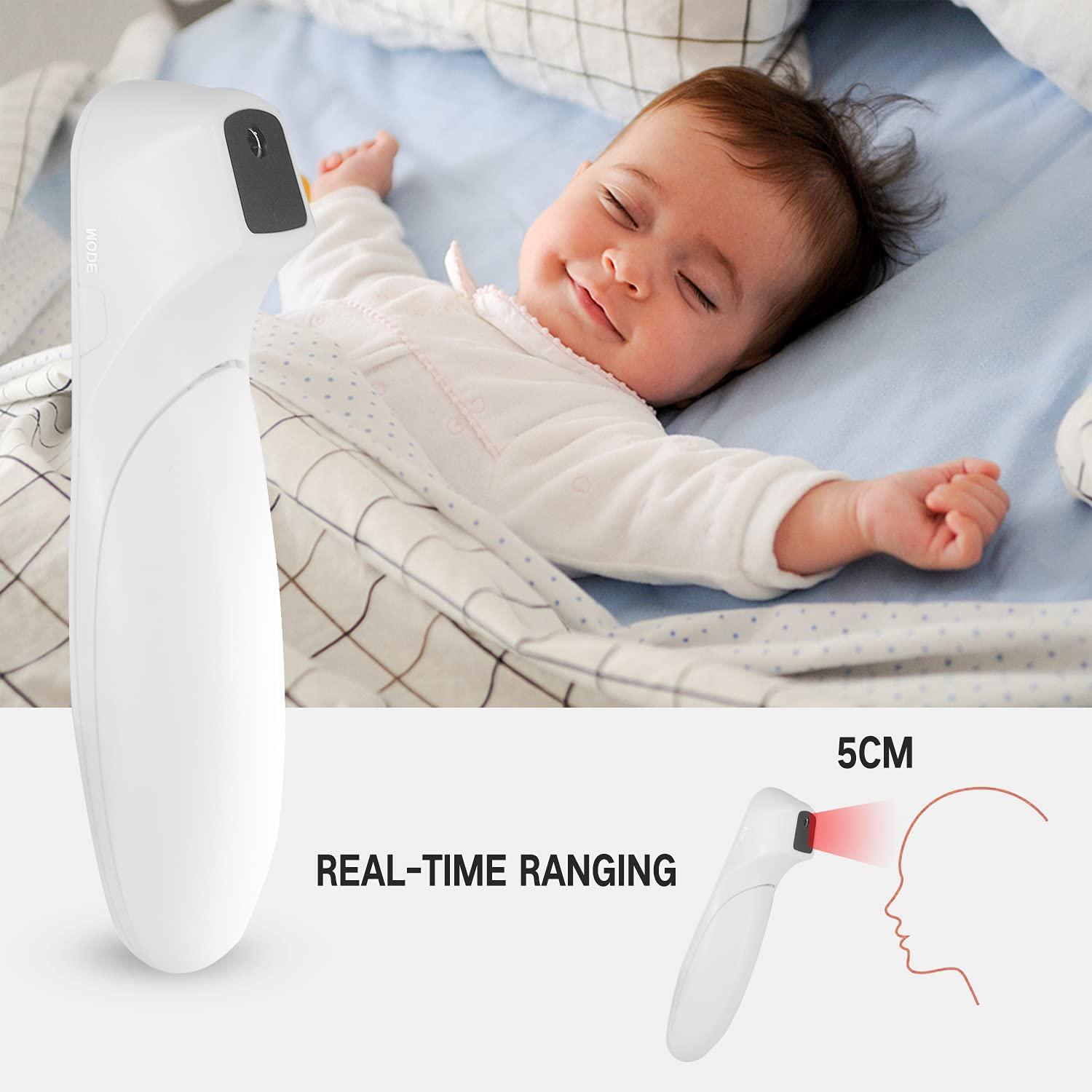 Kinbontop No-Touch Infrared Thermometer - LCD Screen, Memory Recall ...