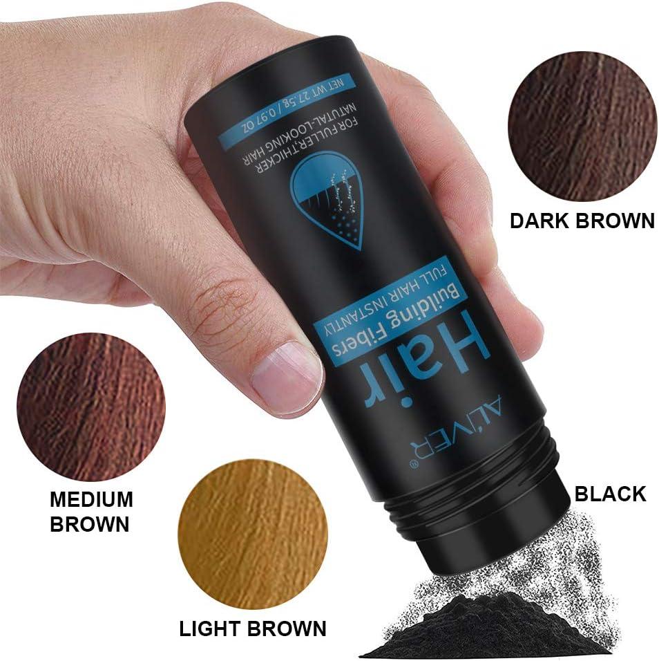 Professional Quality Black Hair Fibres - Instant Hair Loss Concealer ...