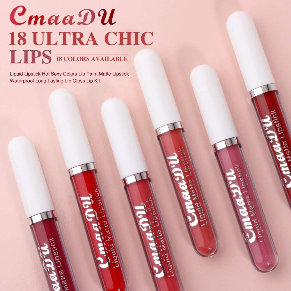 6Pcs Matte Liquid Lipstick Set for Women | Long Lasting Waterproof 24 ...