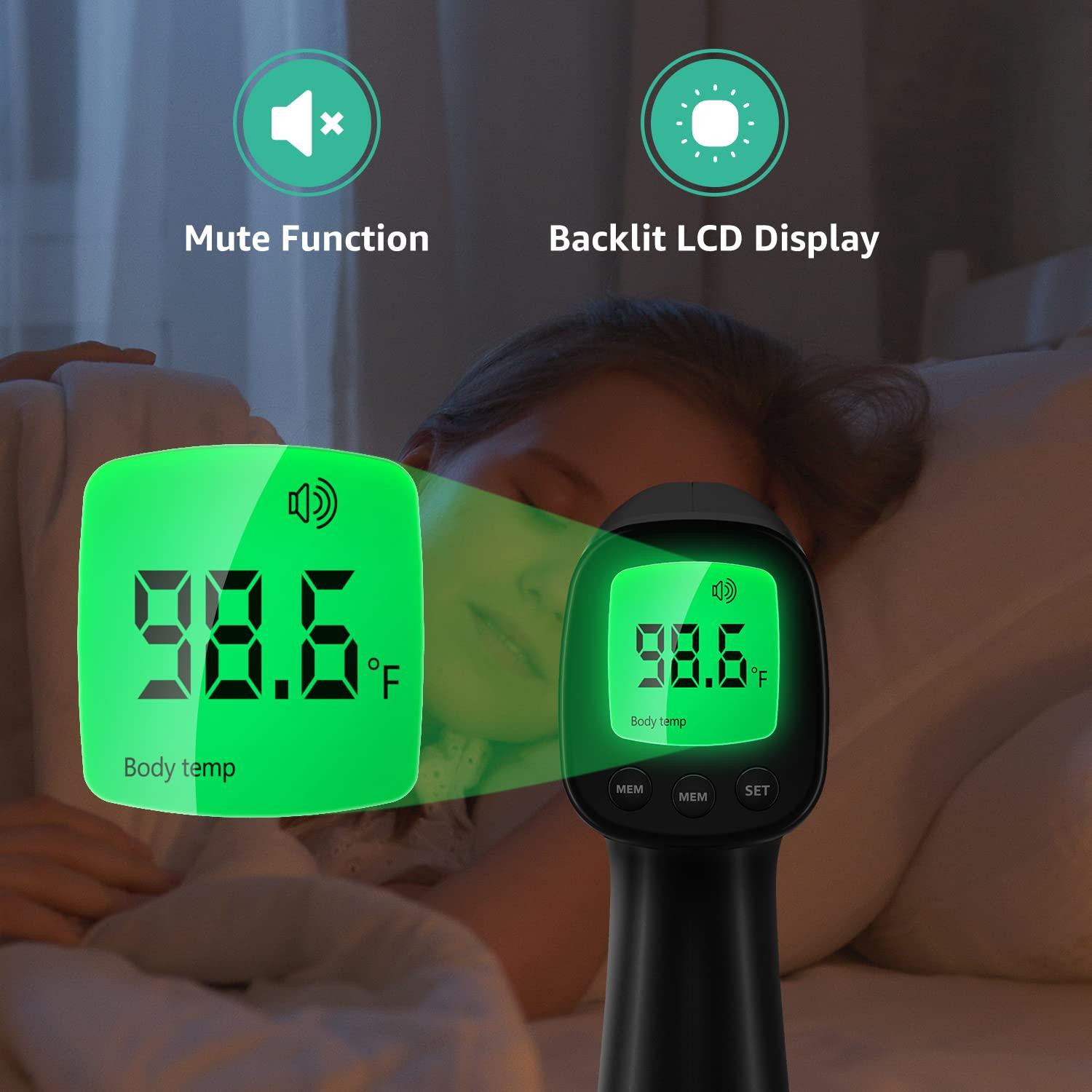 Digital Touchless Thermometer for Adults and Kids - Infrared Forehead ...