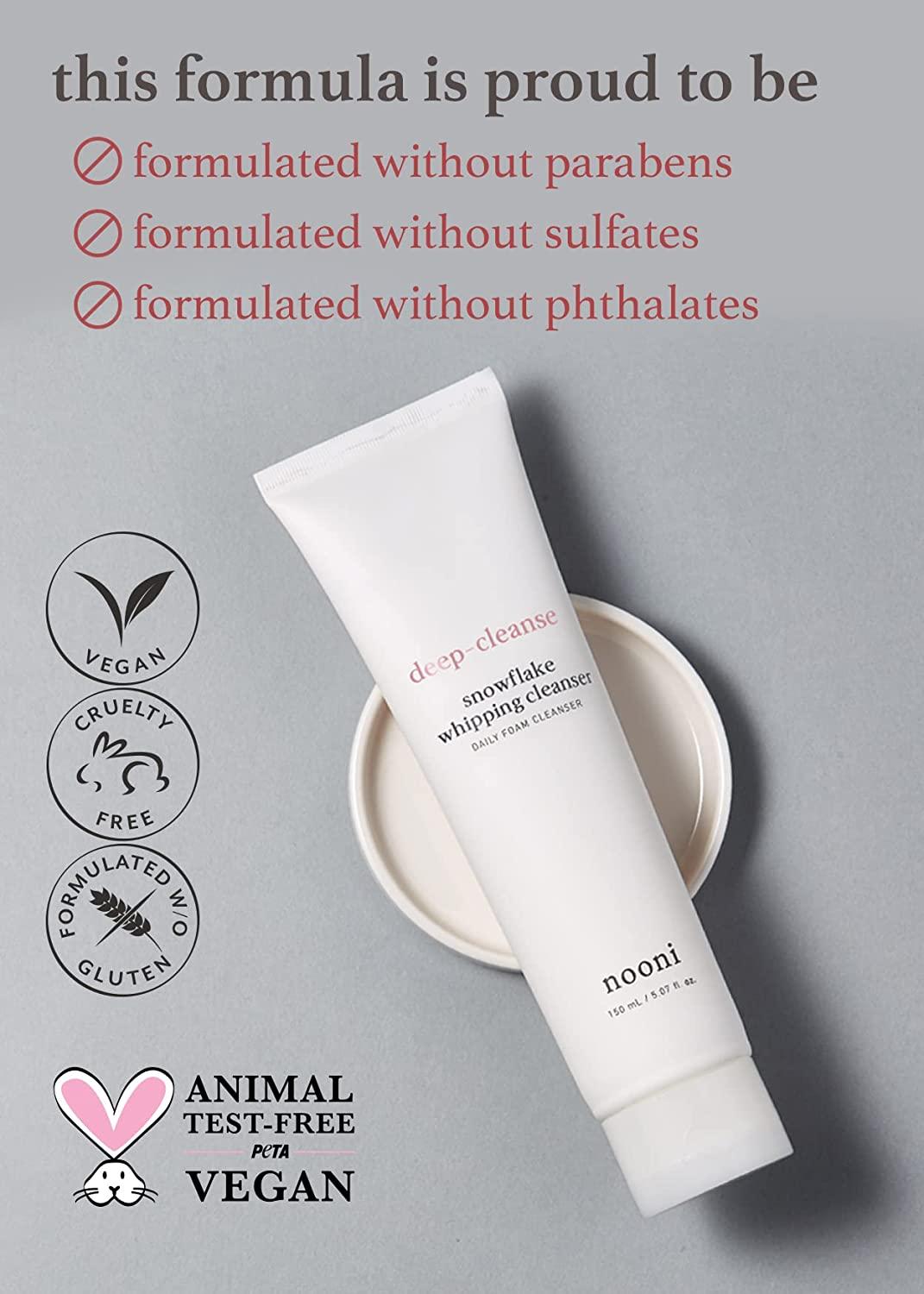 Nooni Snowflake Whipping Cleanser | Daily Face Wash for All Skin Types ...