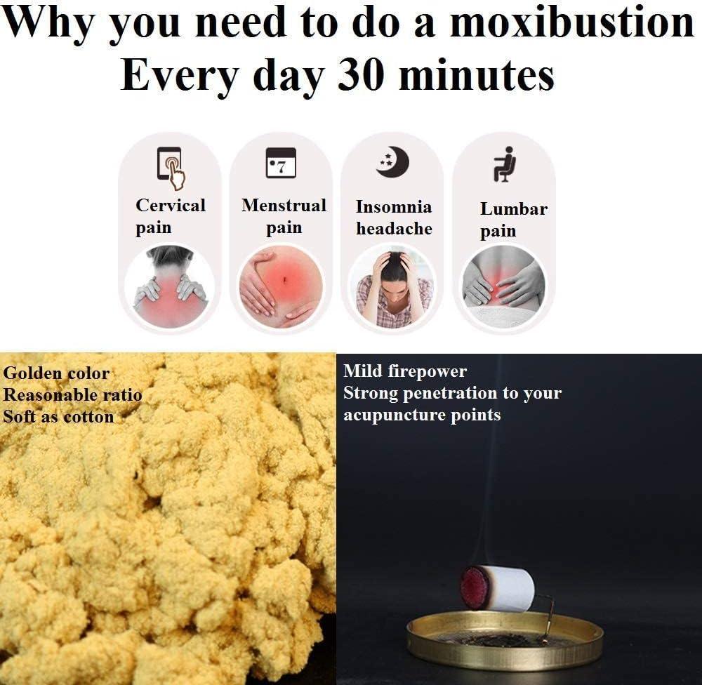 Pure Moxibustion Set - 10 Year Purity, 60:1 Ratio, 54 Rolls Sticks ...