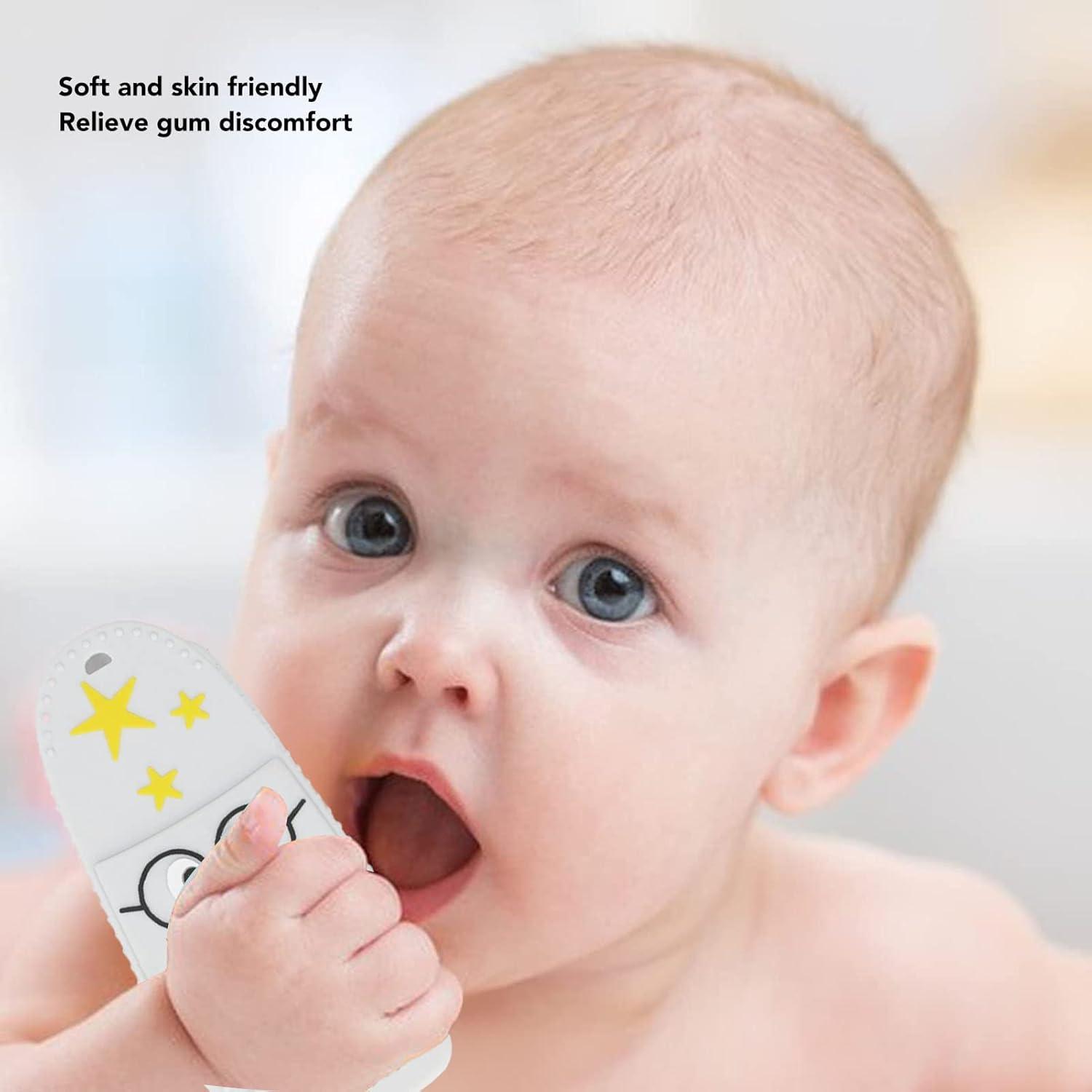 Silicone Baby Bite Ring - Slipper Shape Teething Toy with Textures ...