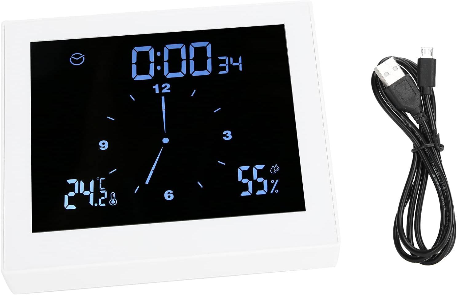Bathroom Accessories Digital Clock Ring Dynamic Hand Time Display ...