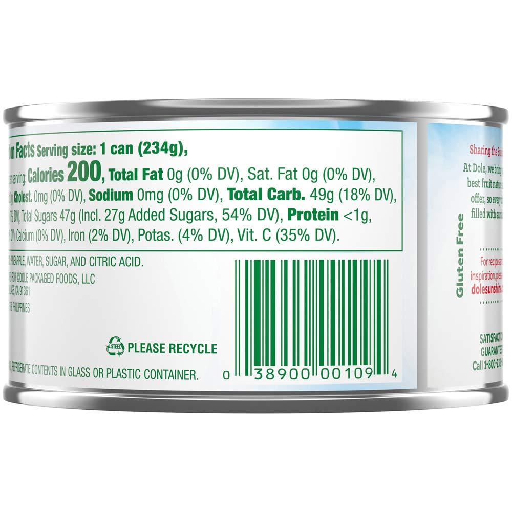 Dole Canned Pineapple Slices in Heavy Syrup 8.25 Oz Can - Buy Now ...
