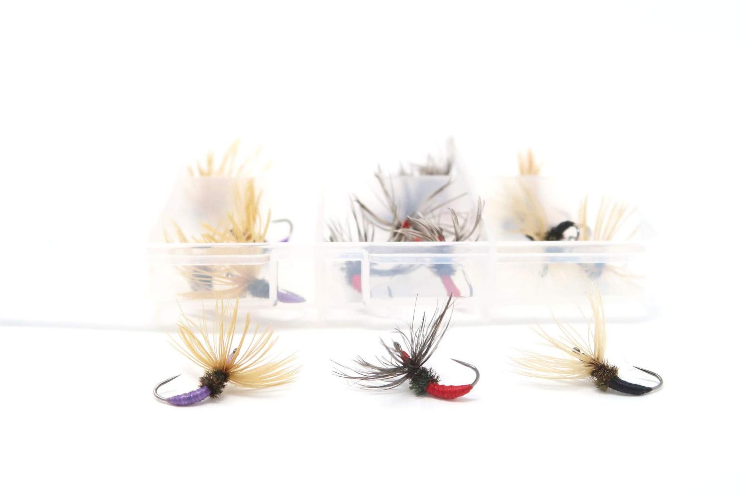 Sakasa Kebari Tenkara Flies - 18 Pack (3 Colors) | Premium Quality Hand ...