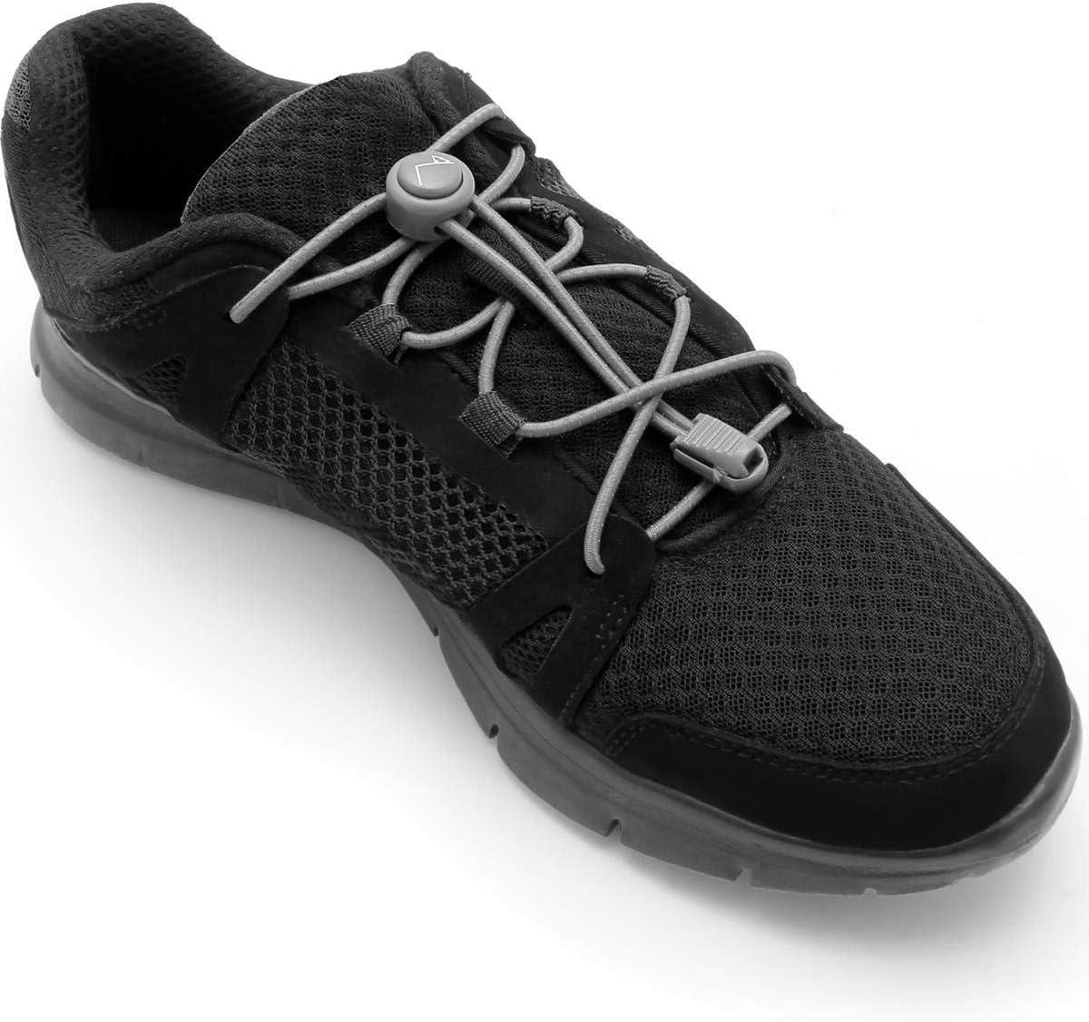 Buy CampTeck Quick Release Elastic Shoelaces - Grey Quick Lacing System ...