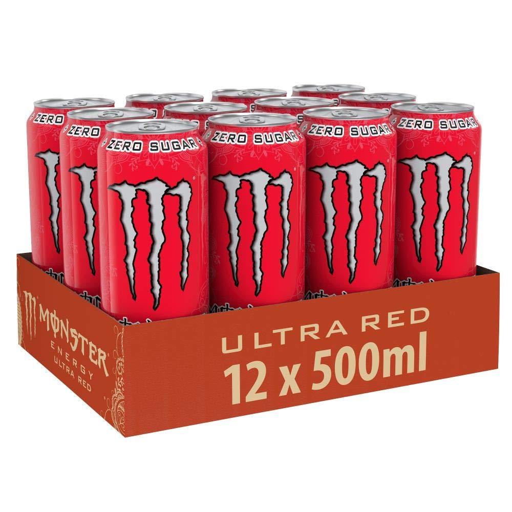 Buy Monster Energy Ultra Red Sugar-Free Caffeine Drink with Red Fruit ...