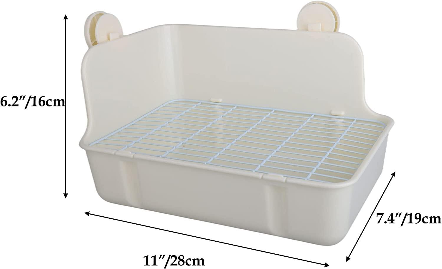 RUBYHOME Potty Trainer Corner Litter Box for Small Animals - Ideal for ...