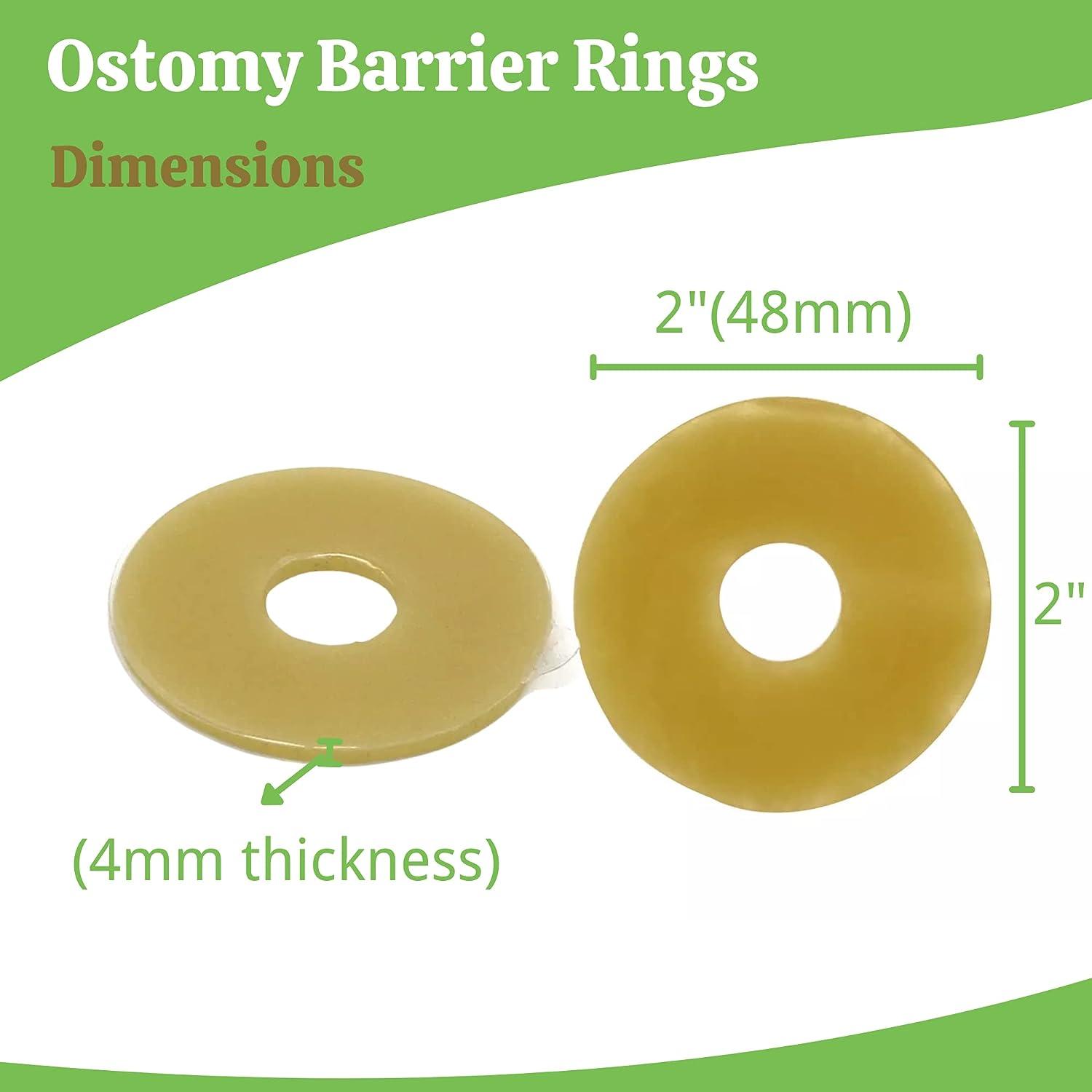 Elastic Moldable Ostomy Barrier Rings 2 (48mm) 4mm Thickness - Non ...
