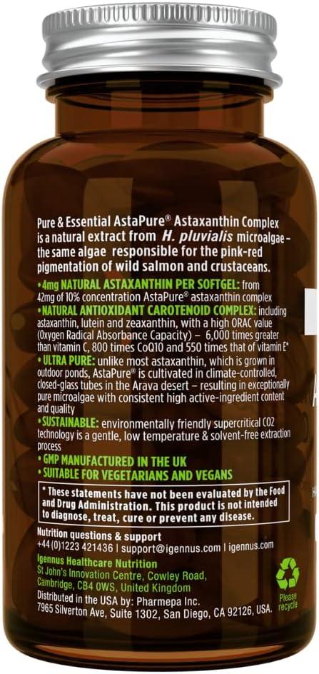 Astaxanthin Complex - Natural Algae Antioxidant for Eyes, Skin & Joints ...