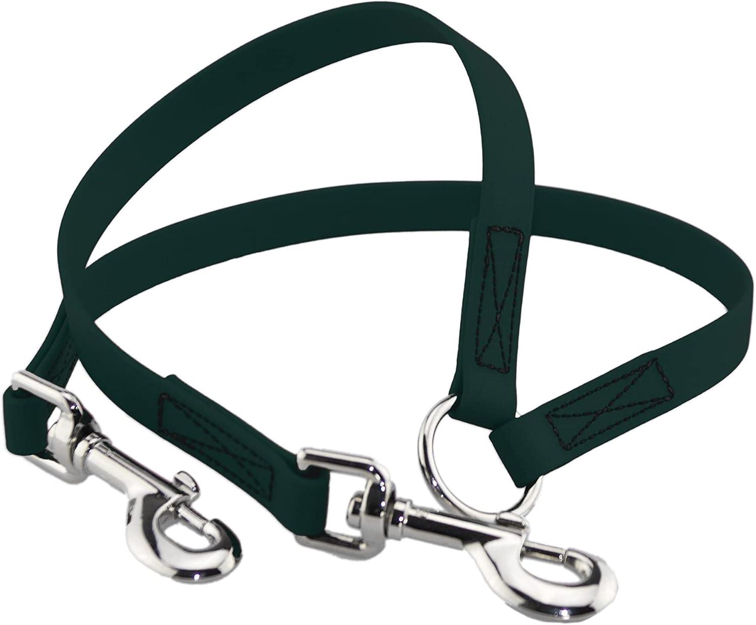 BioThane Dog Coupling Leash - 0.3m Dark Green for Two Dogs | Selectable ...