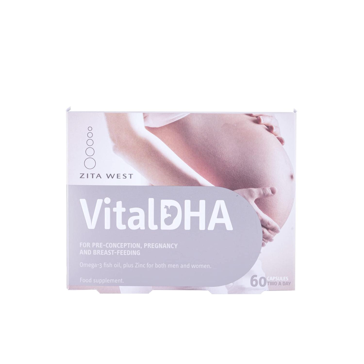 Zita West Vital DHA with Omega 3 | Prenatal Vitamin for Fertility ...