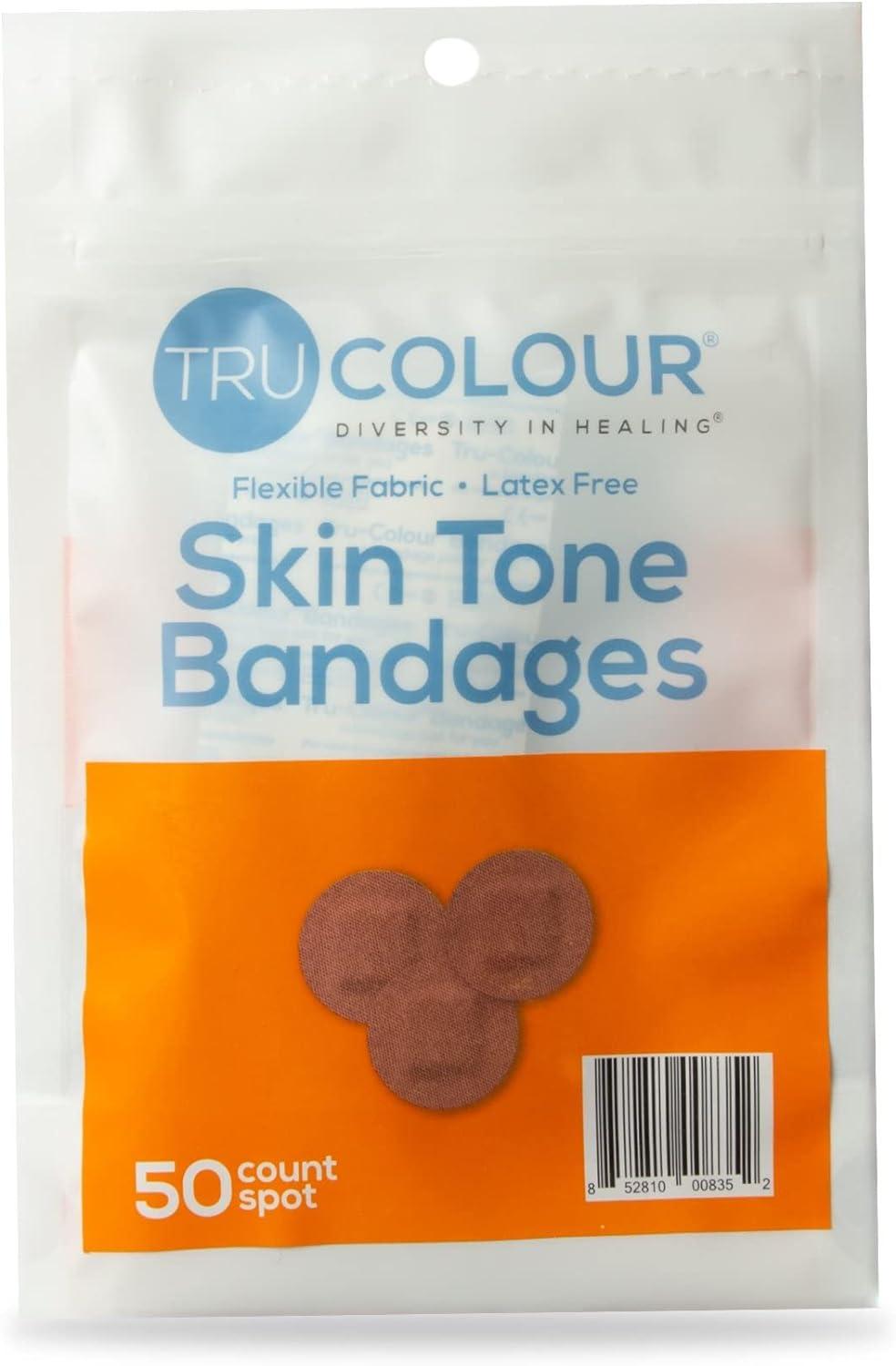 Tru Colour Flexible Fabric Adhesive Bandages - Brown Skin Tone Shade ...