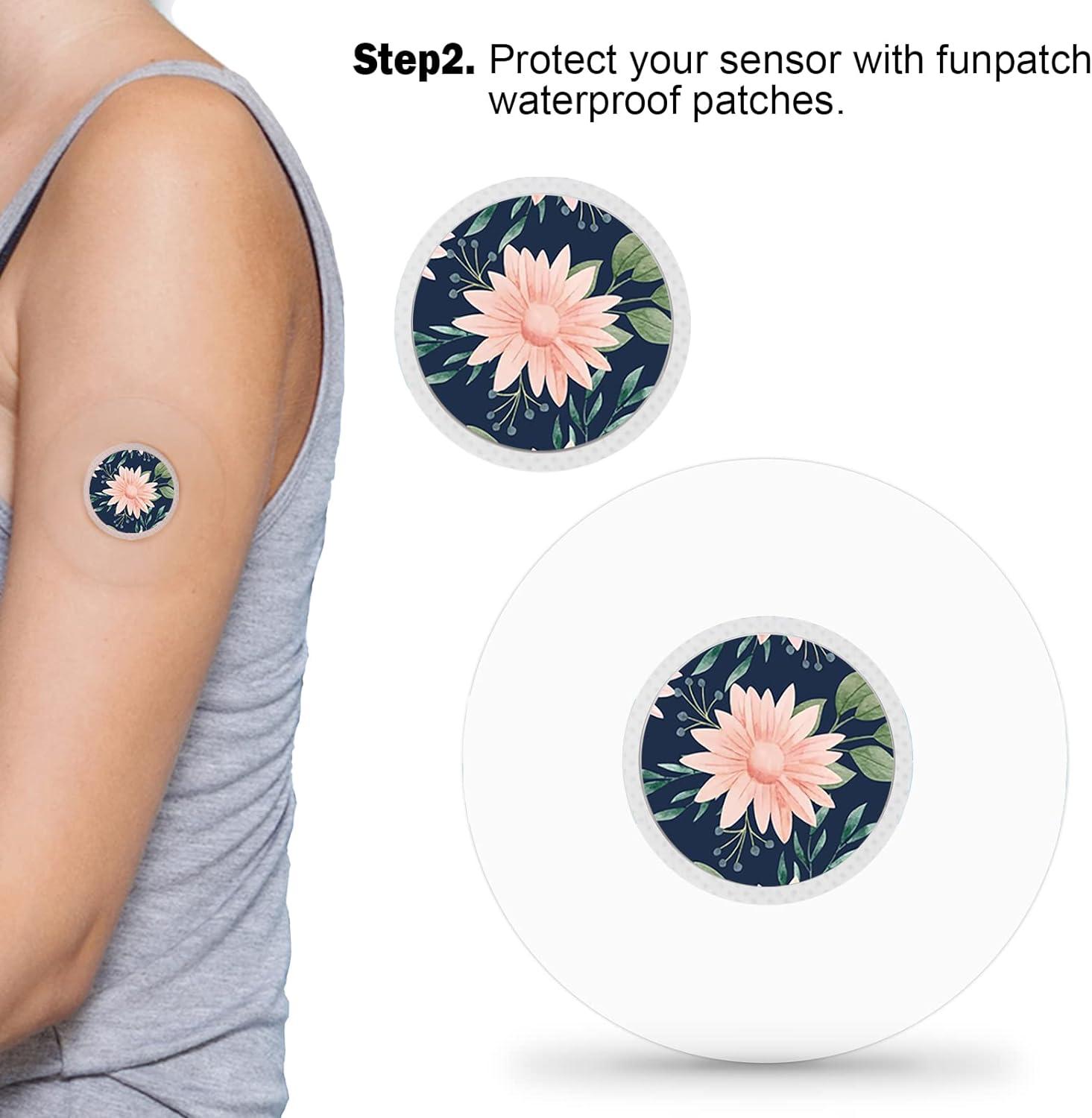 Waterproof Sensor Covers for Libre 2 - 40 Pack Yellow Adhesive Stickers ...