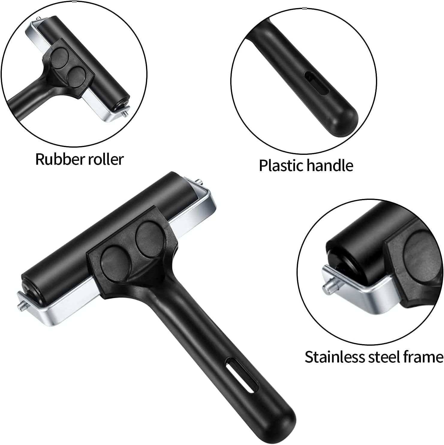 sansheng Rubber Roller 4 Inch Brayer Roller Hand Roller Tool Used for ...