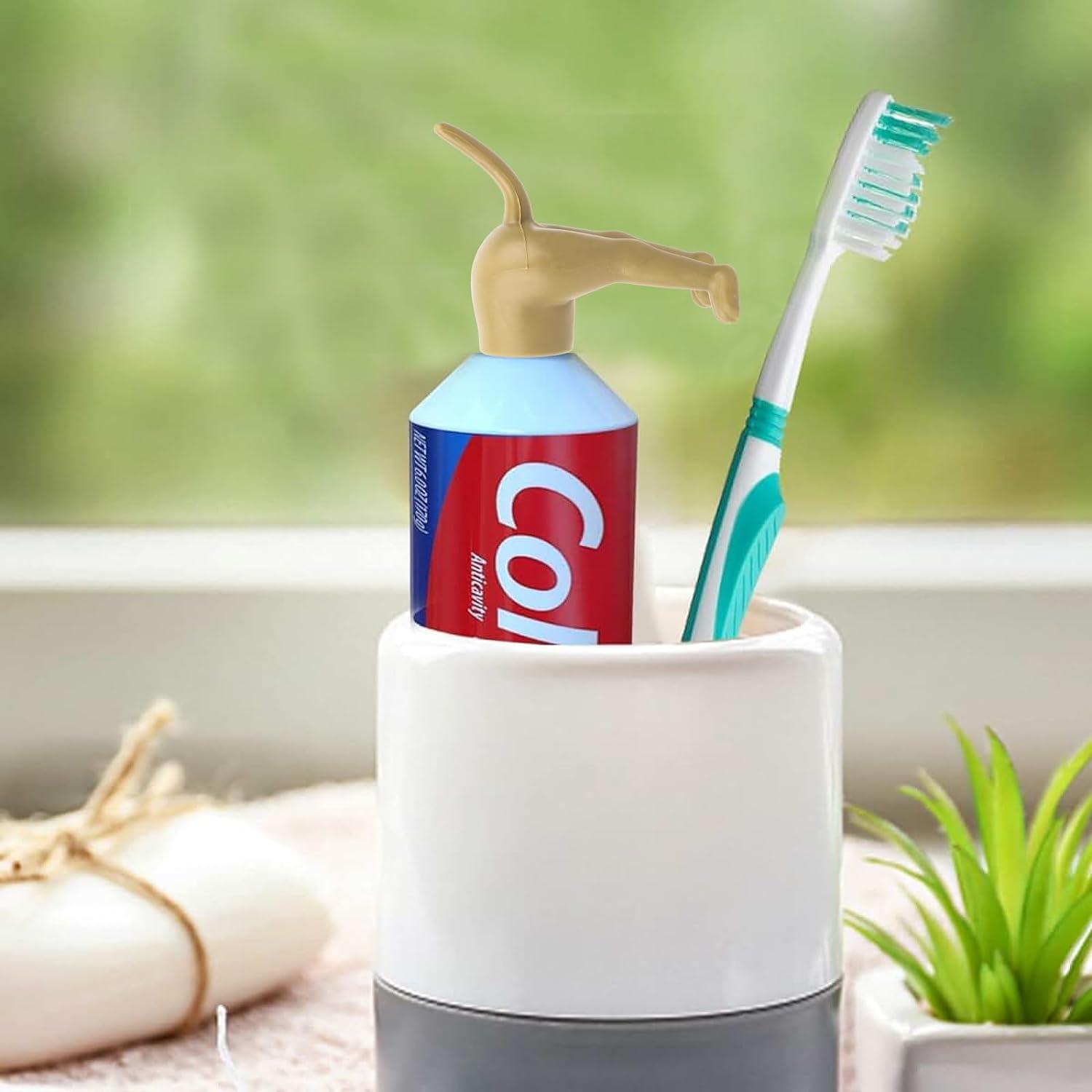 Pooping Dog Butt Toothpaste Topper - Funny Poop Toothpaste Dispenser ...