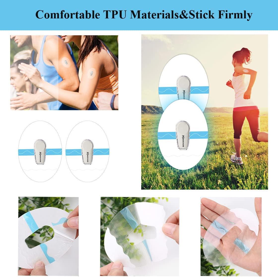 60 Pcs G6 Overpatch Sensor Adhesive Patches - Transparent Waterproof ...