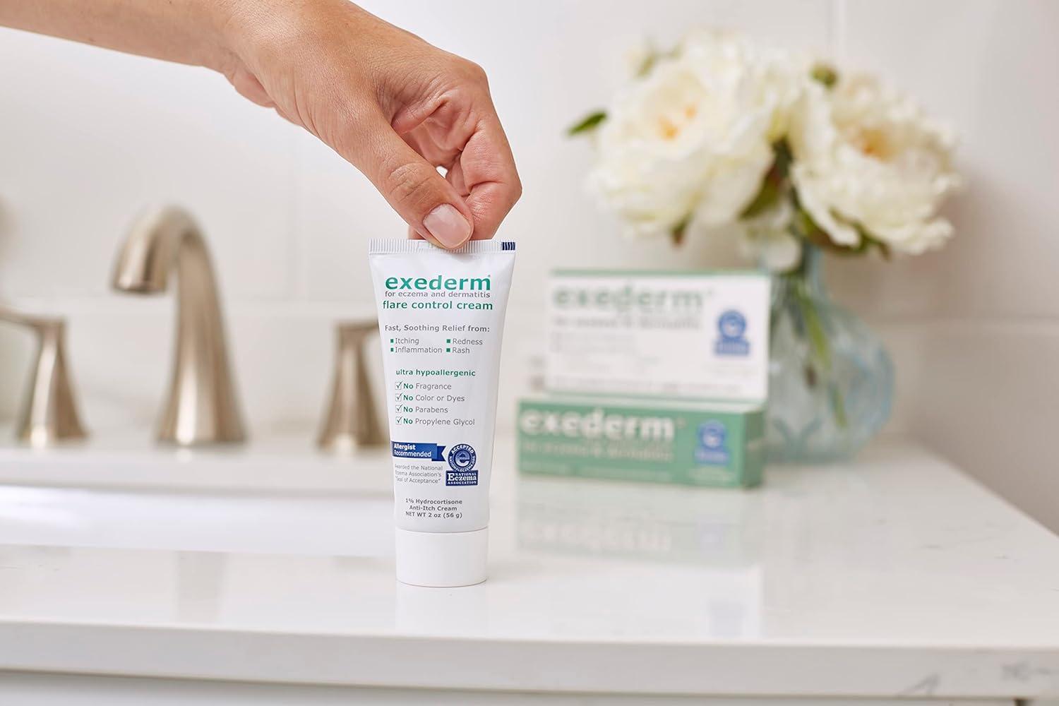 Exederm Flare Control Cream for Eczema & Dermatitis - 2oz (Pack of 1 ...