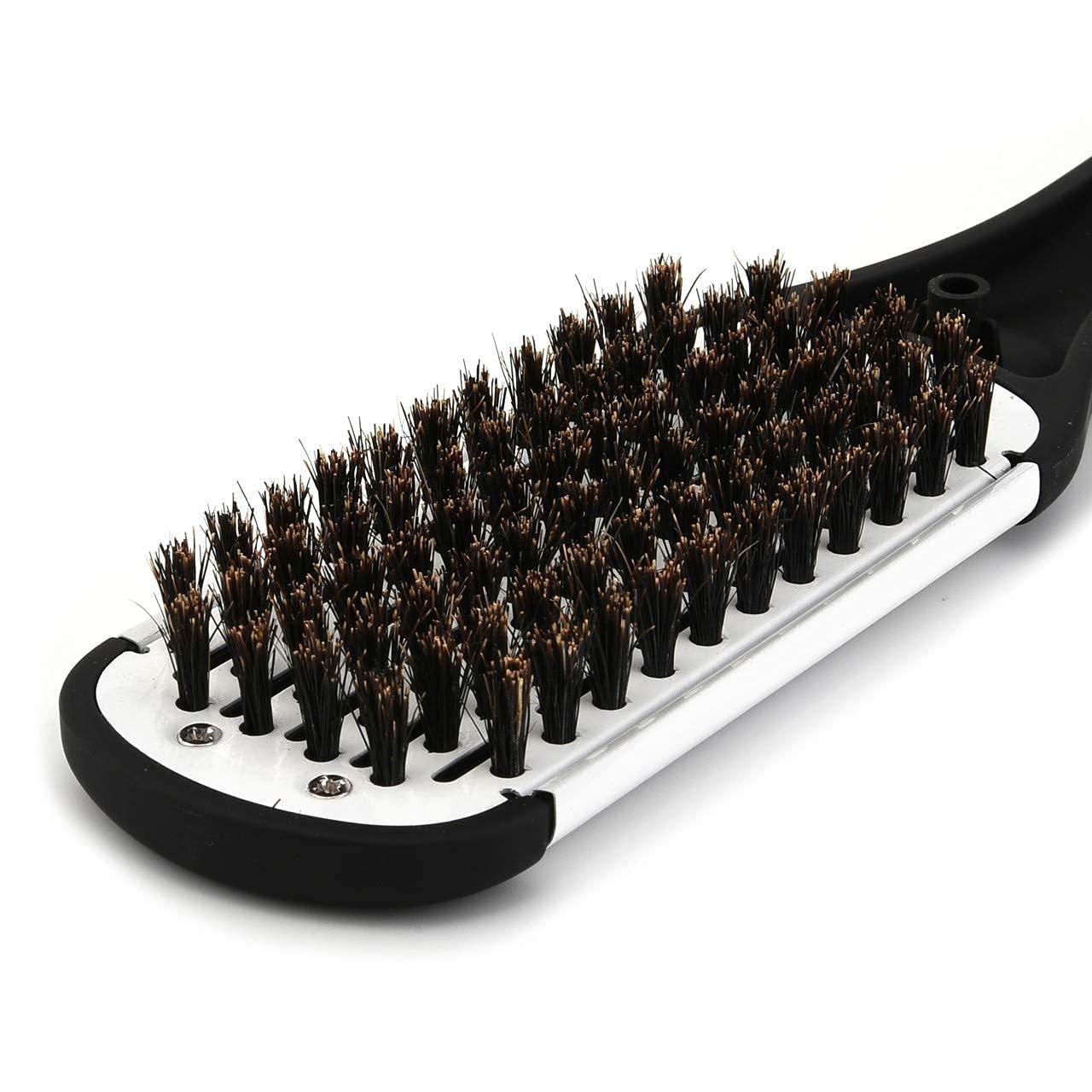 Aethland Boar Bristle Double Sided Hair Brush Clamp - White ...