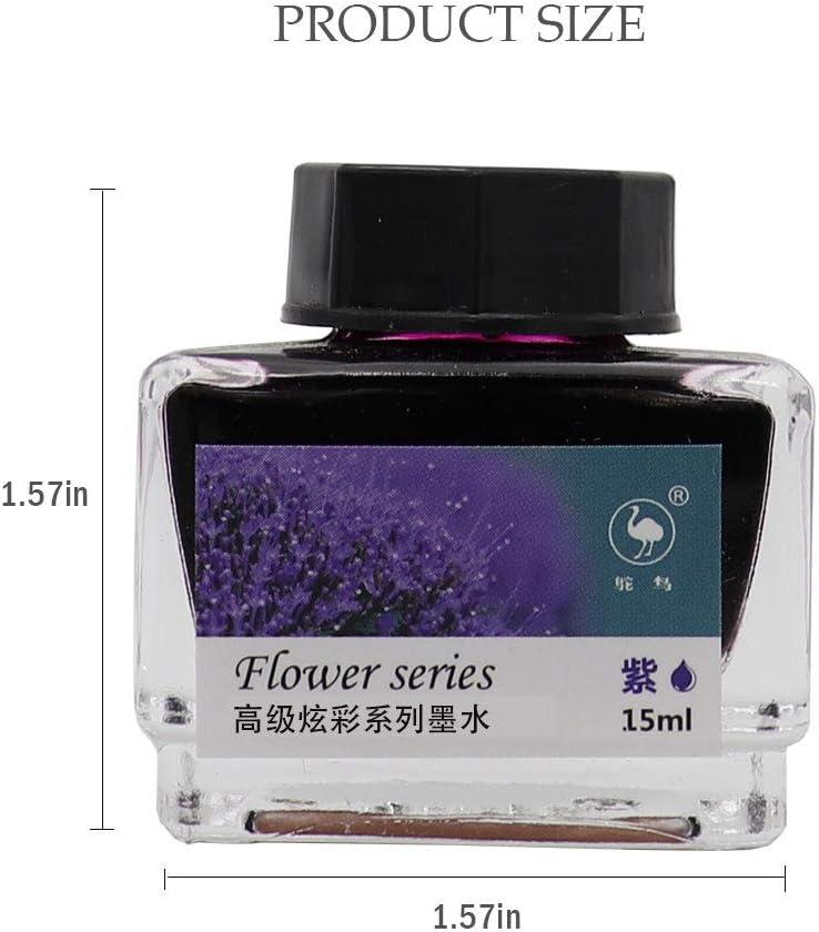 ZZKOKO Calligraphy Ink Bottle 12 Colors Dip Calligraphy Pen Inks Set ...