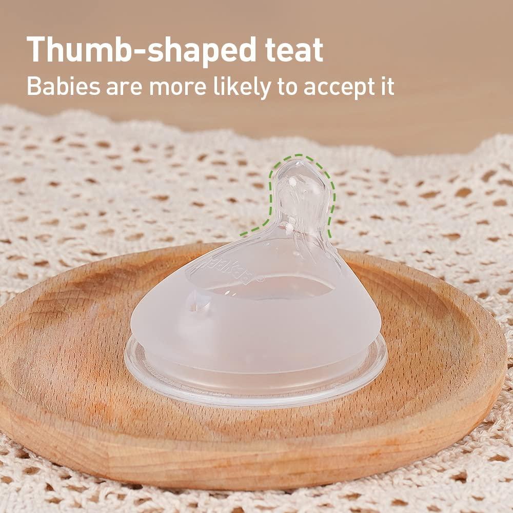 Haakaa Silicone Orthodontic Bottle Nipple - Anti-Colic Teat, Variable ...