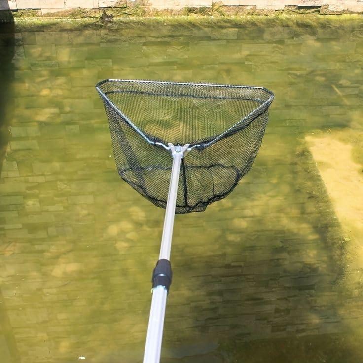 Telescopic Folding Fishing Landing Net 1.9m Pole Collapsible Extensible ...
