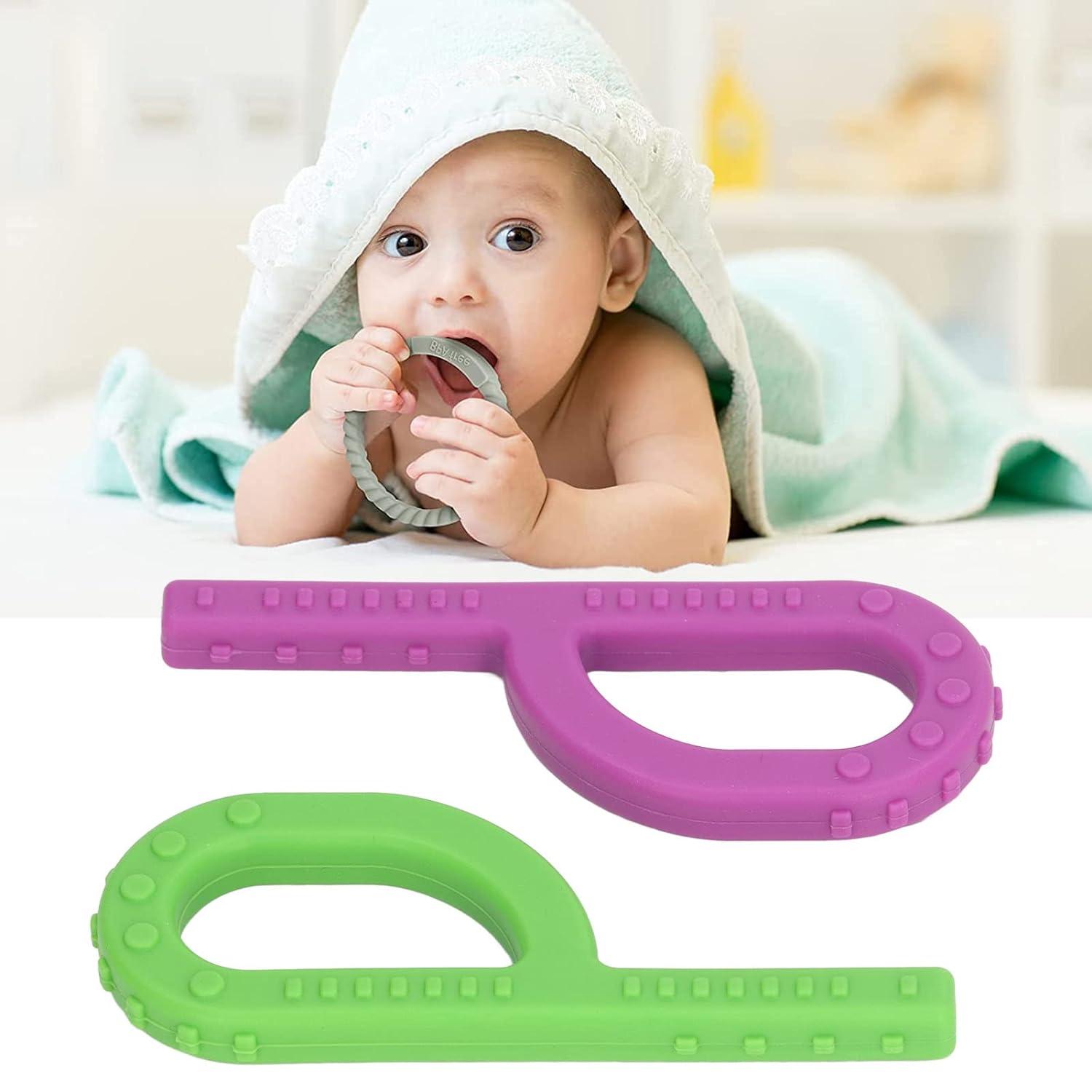 Sensory Chewing Toy P-Shaped Soft Silicone Teething Stick for Home ...