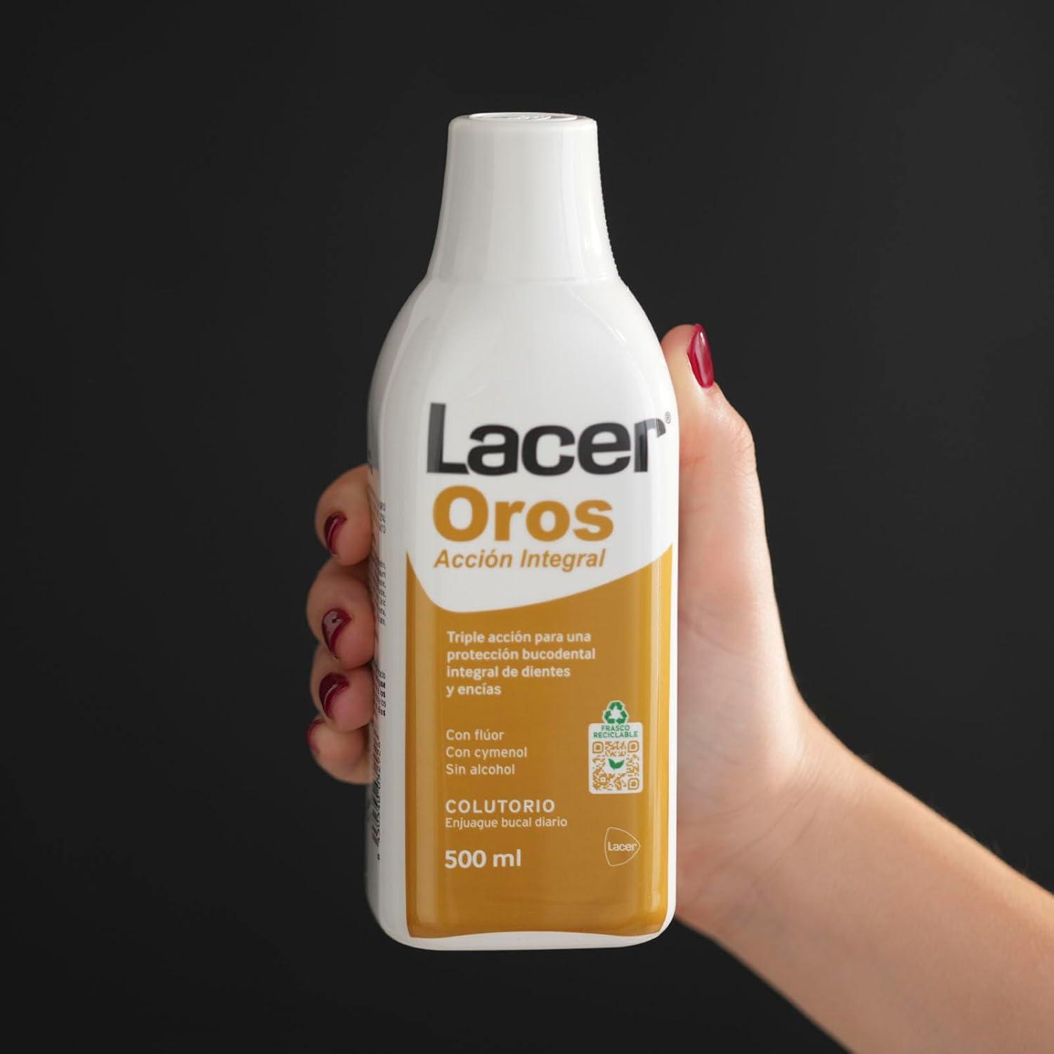 Lacer Gold Mouthwash 500 ml - Advanced Oral Care for Fresh Breath ...