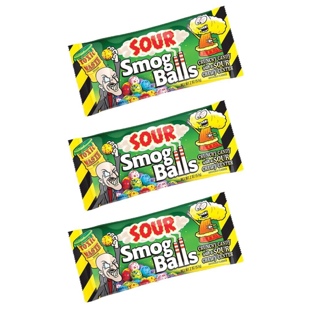 Toxic Waste Sour Candy (Sour Smog Balls 48g (Pack of 3)) | Buy Now with ...