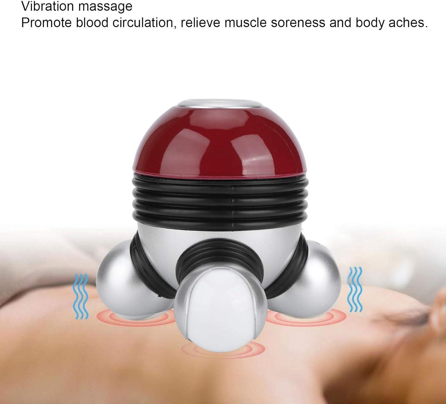 Back Massage Device - Mini Compact Electric Massager with 3 Heads for ...