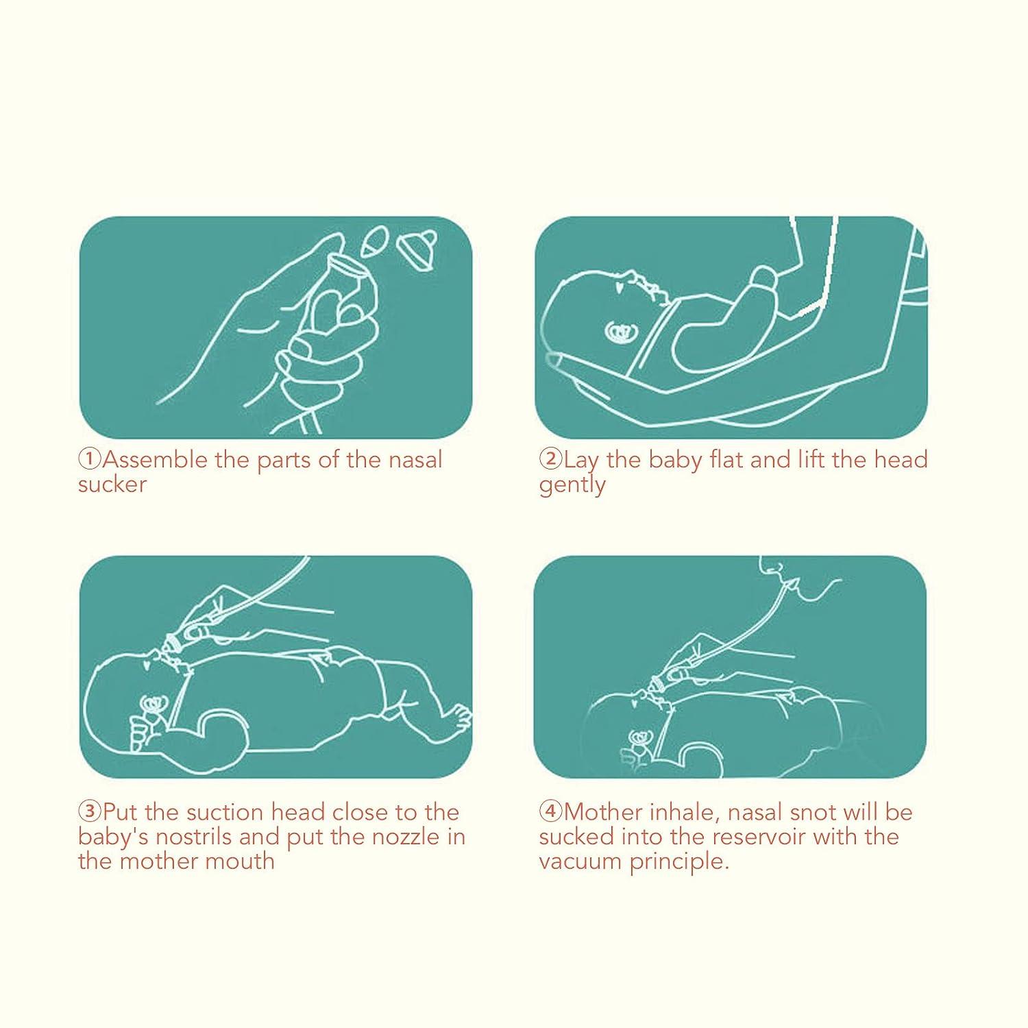 Soft Baby Nose Suction Kit | Gentle Snot Removal and Safe for Newborns ...