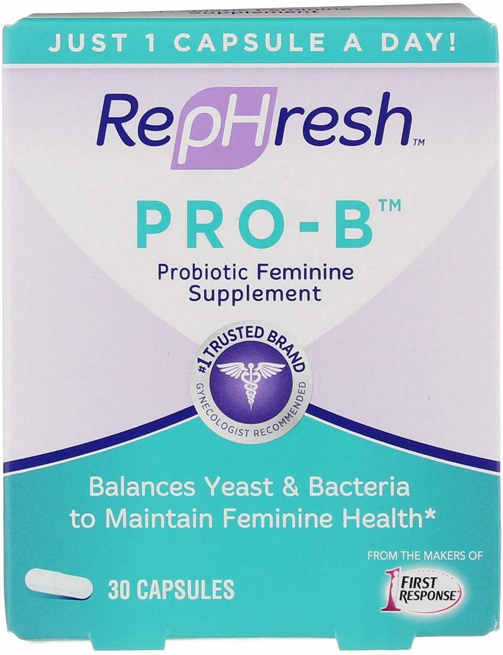 RepHresh Pro-B Vaginal Probiotic Supplement | 30 Count Bottle | Buy Now ...
