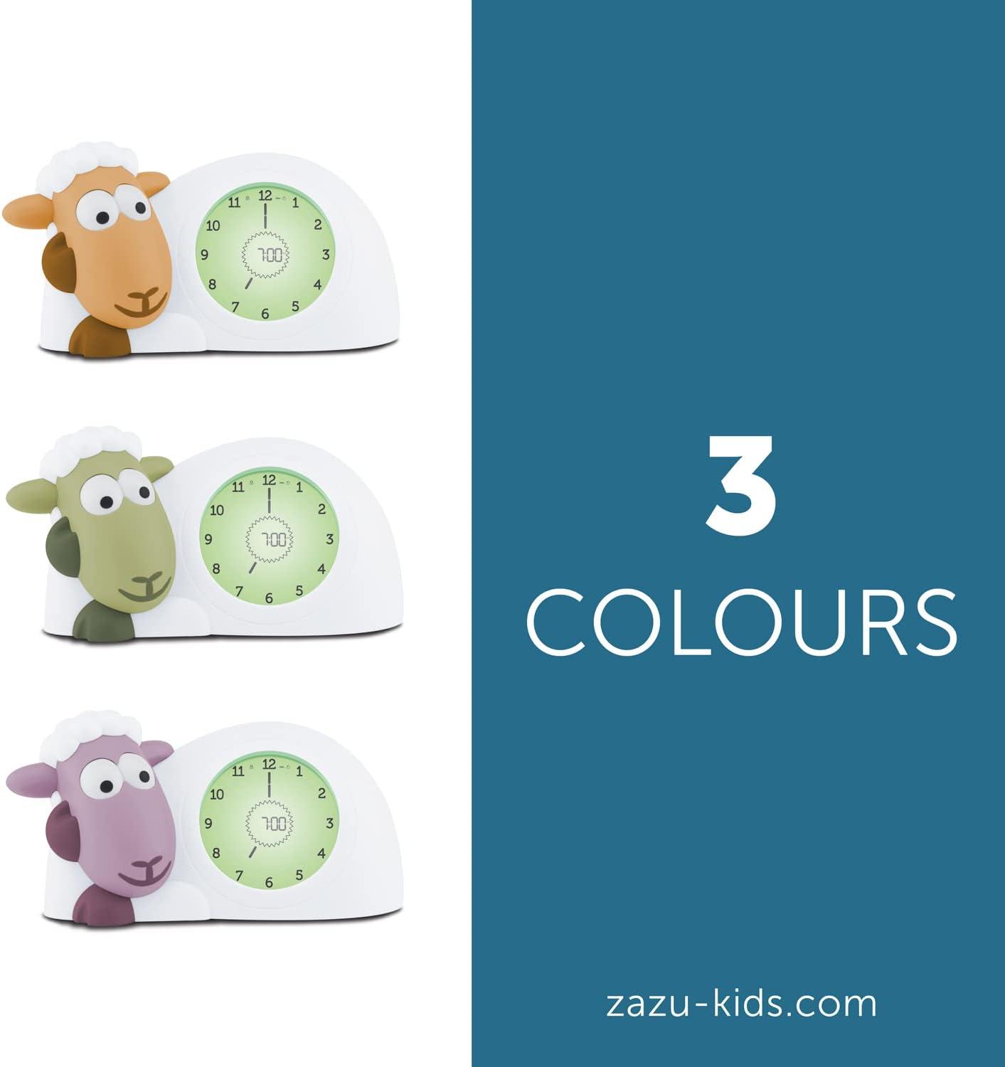 Zuzu Sam the Lamb Clock & Night Light for Kids | Adjustable Brightness ...