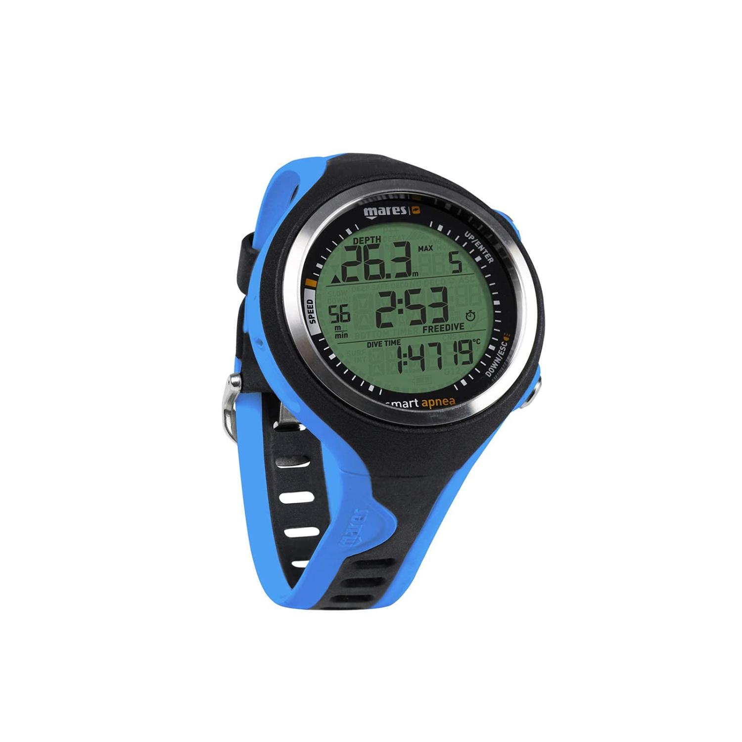 Mares Smart Apnea Dive Computer - Black/Blue | Freediving Essential ...