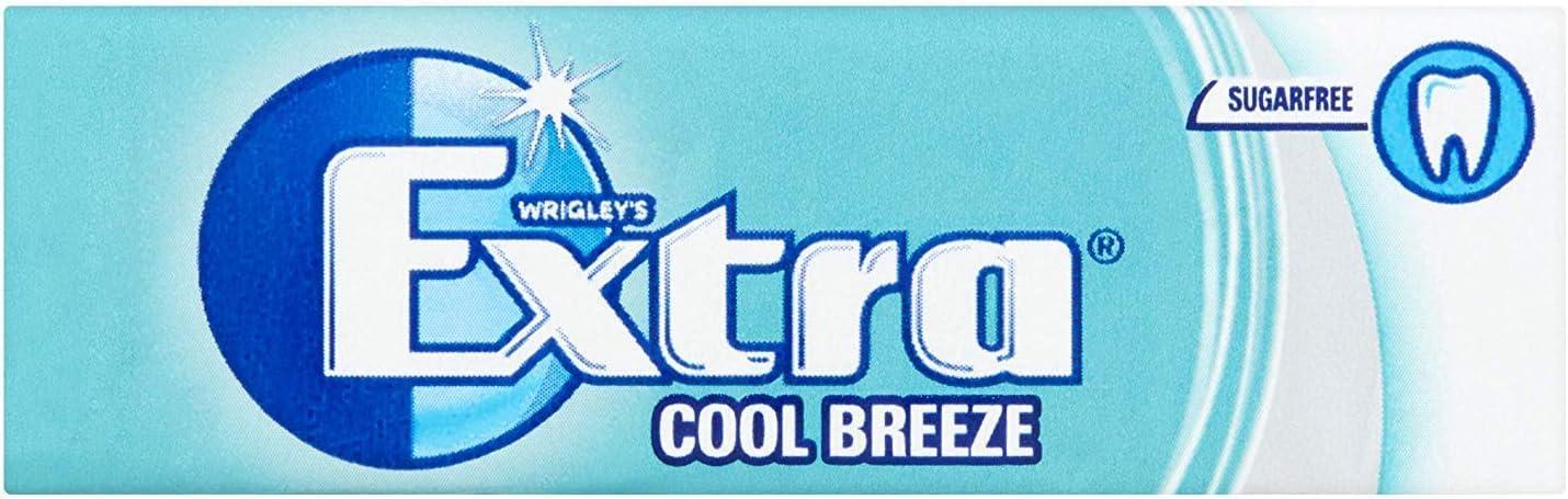 Wrigleys Extra Cool Breeze Gum 5 Pack Helps keep Teeth Clean And Mouth ...