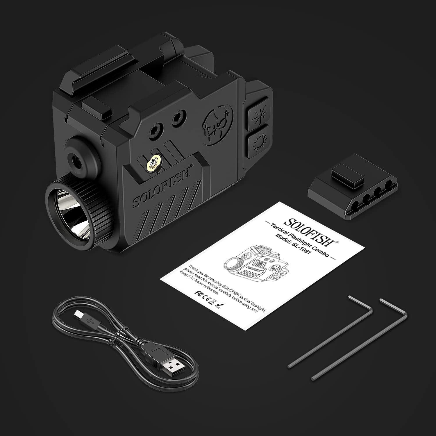 SOLOFISH 700/ 500lm Tactical Flashlight Compatiable for Full Size and ...