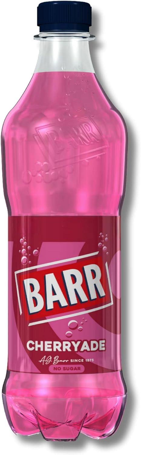 BARR Cherryade No Sugar Fizzy Drink 500ml - 12 Bottles | Refreshing ...