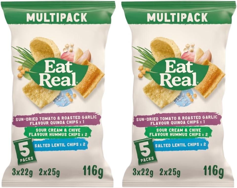 Variety Crisps Bundle Consisting of Eat Real Hummus Chips Lentil Chips ...