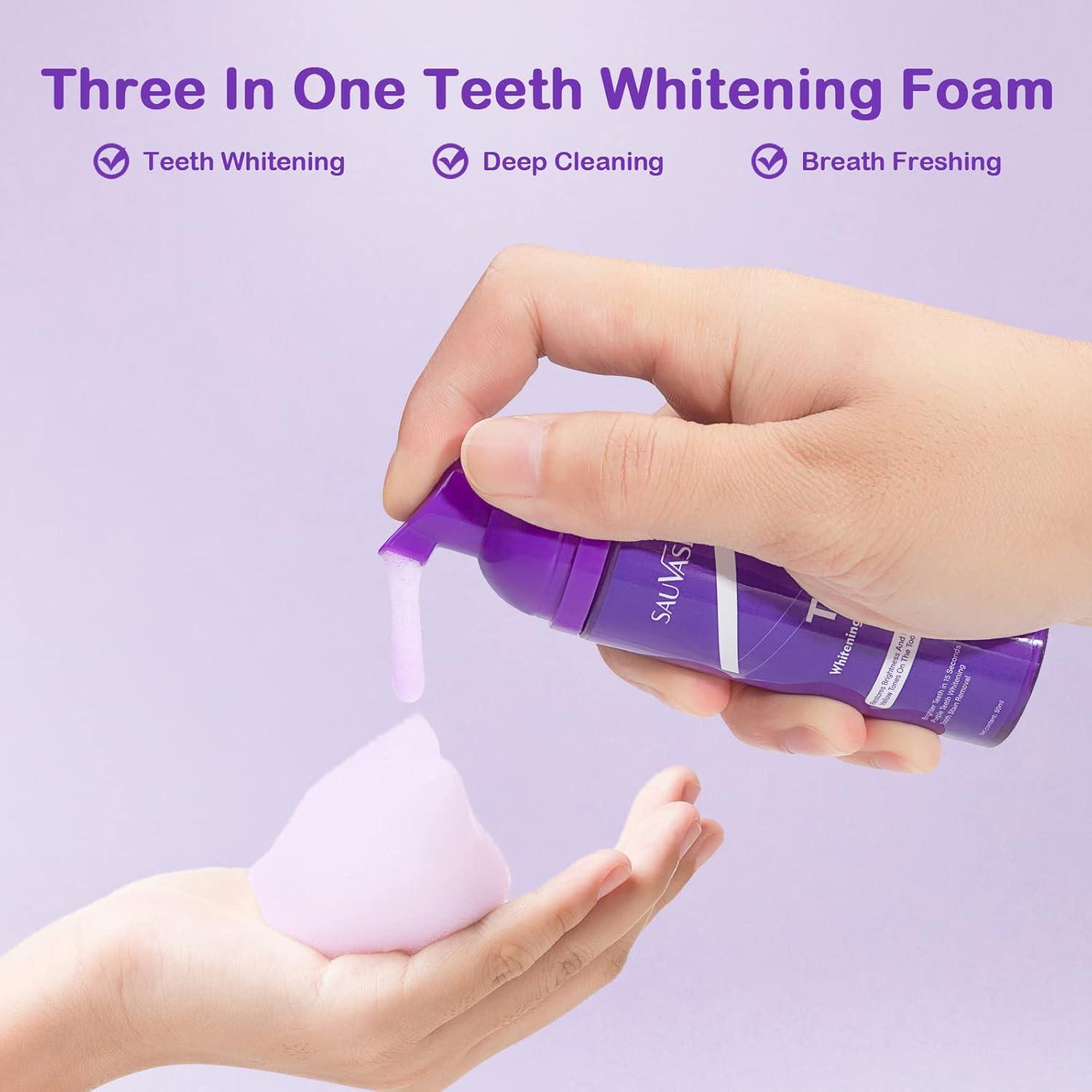 Purple Toothpaste for Whitening - Gentle Foam Formula That Removes ...