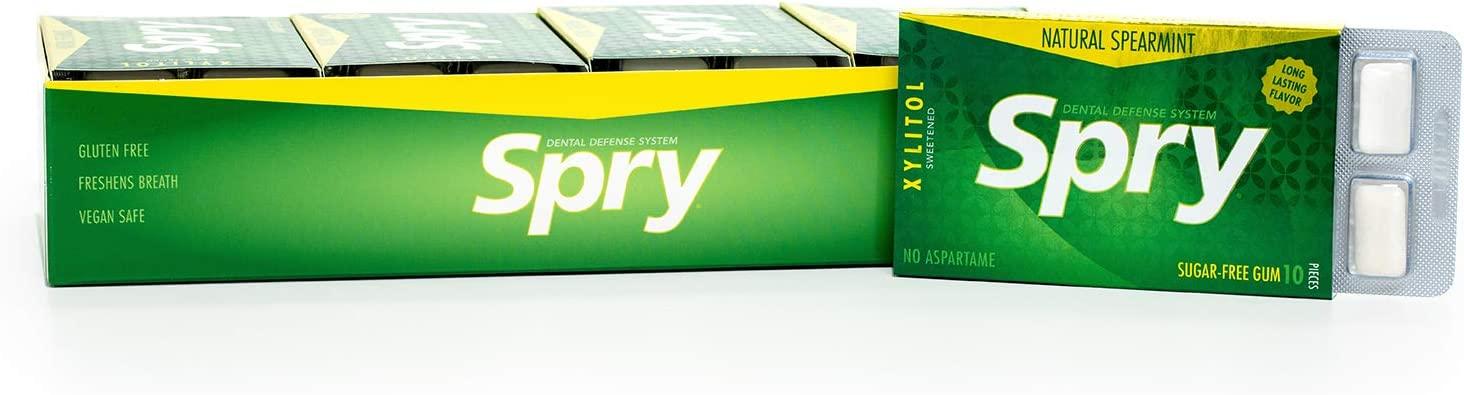 Spry Fresh Natural Xylitol Chewing Gum - Aspartame-Free, Sugar-Free ...