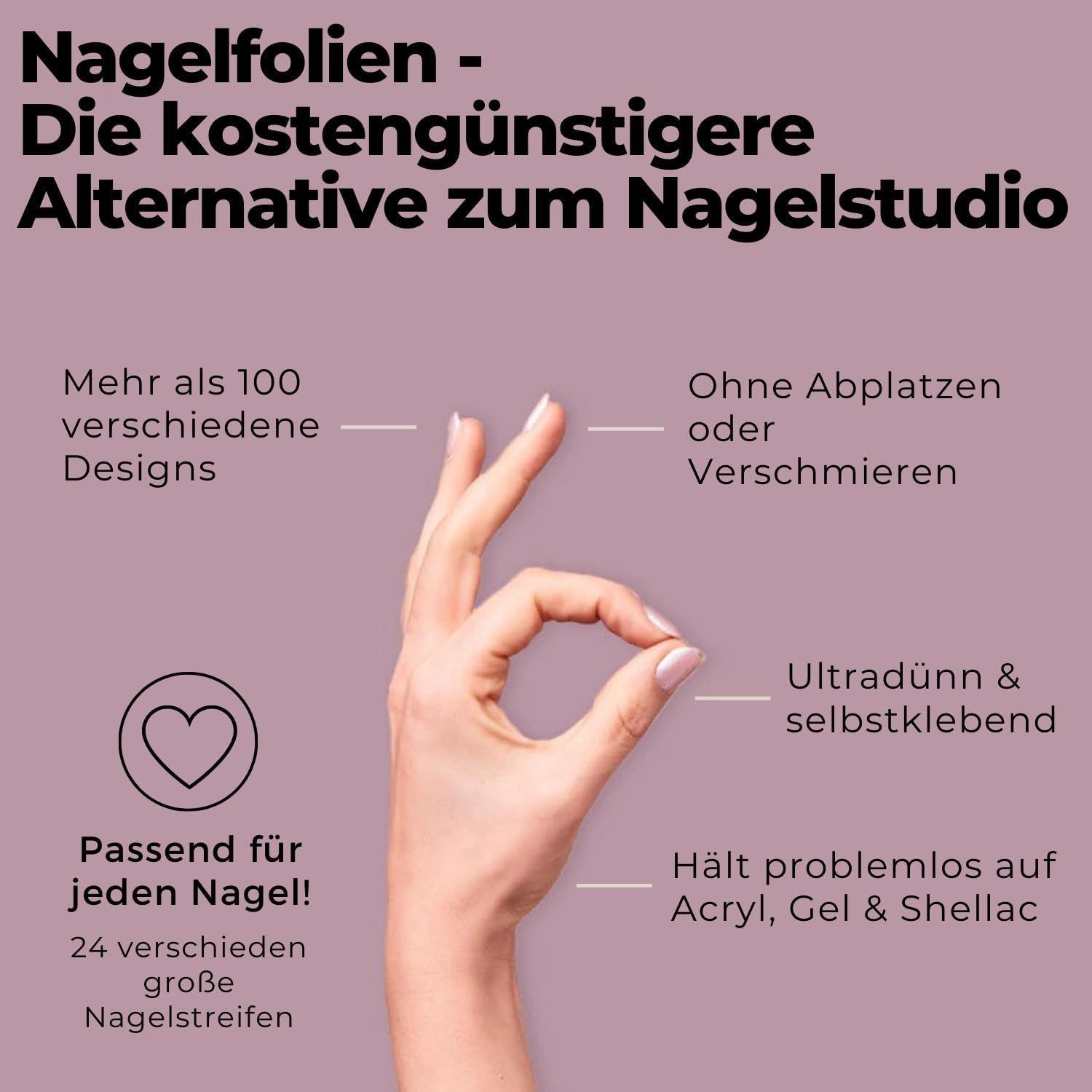 Original Miss Sophie Nagel Night Sky I 24 Ultra-Thin Blue Nail Polish ...